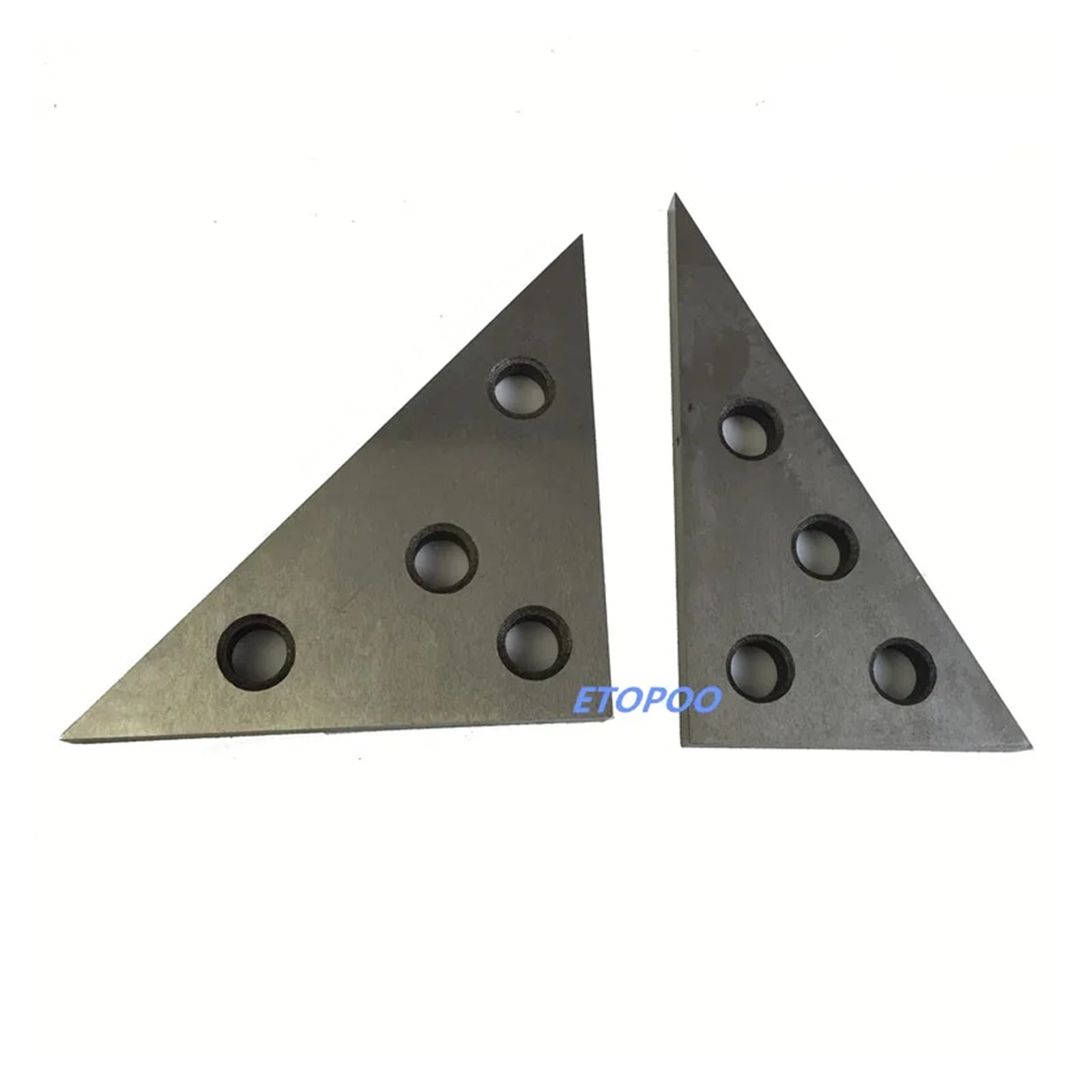 2 Pcs/Set Solid Angle Plates Angle Block Set 30-60-90 & 45-45-90 ...