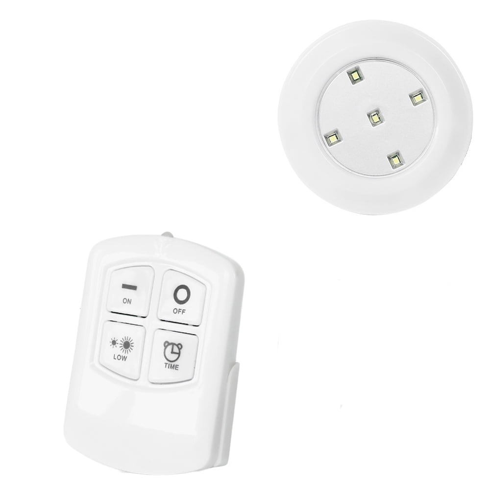 2 Pcs/Set Wireless LED Puck Light Stick- Lights Battery Operated Lights ...