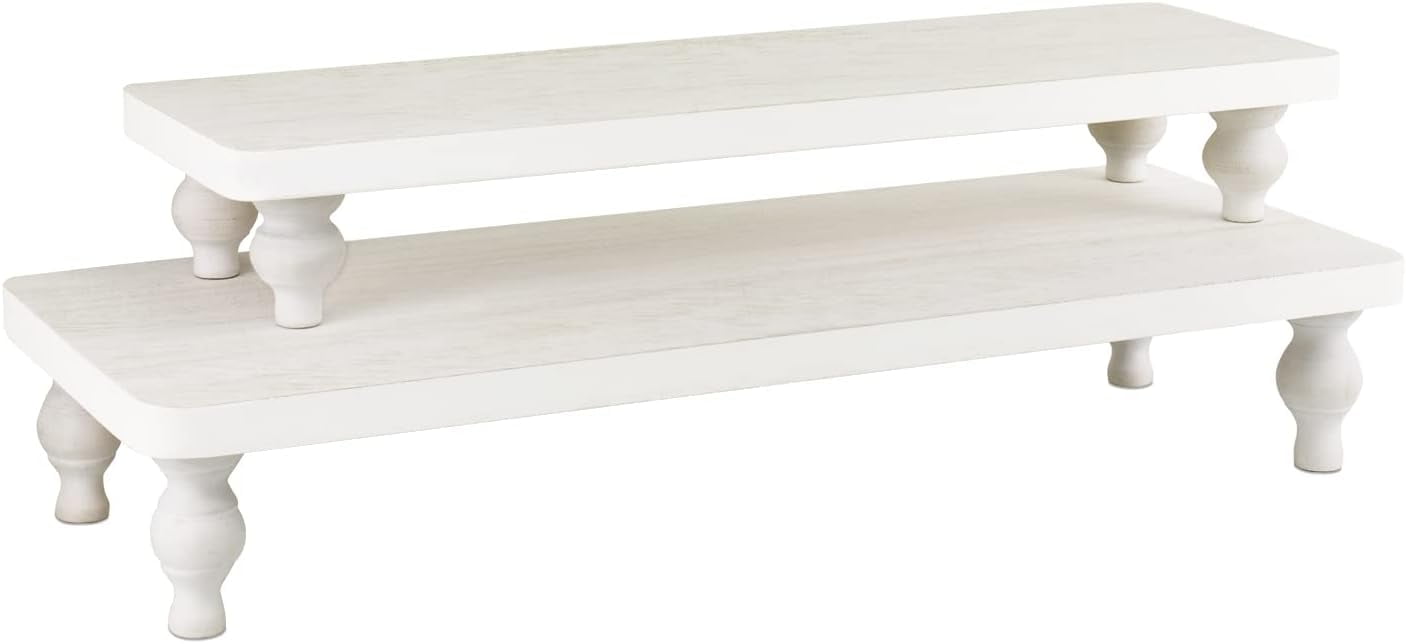 2 Pcs Set Wooden Display Riser, Cupcake Dessert Display Riser ...