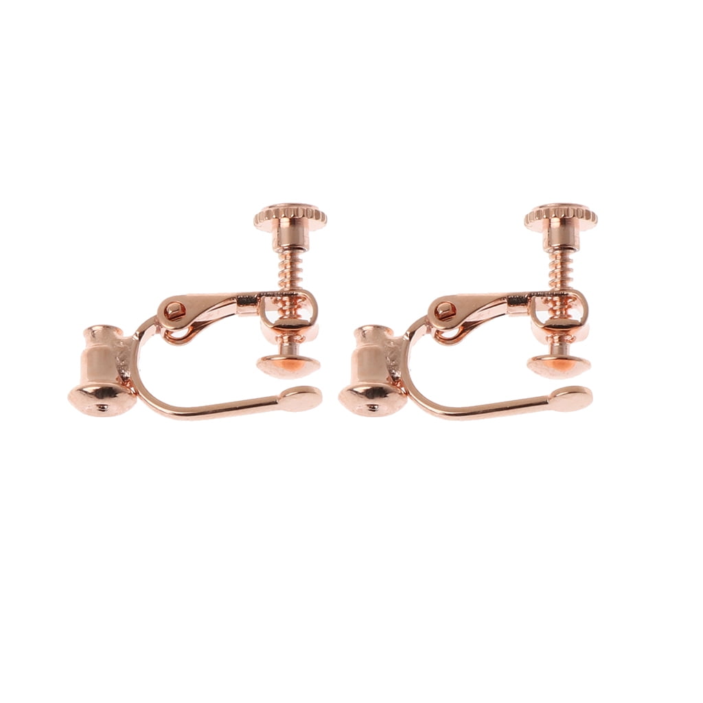 2 Pcs/Set for Creative Earrings Converter Non-Pierced Clip-on Earrings ...