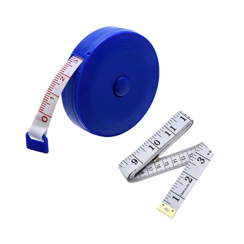 2 Pcs Sewing Tape Measure Retractable Measuring Blue Purse - Walmart.com
