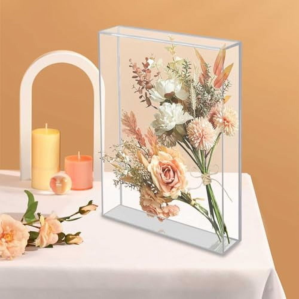 2 Pcs Shadow Box Frame, 6x8 Acrylic Shadow Boxes Display Case DIY Frame ...