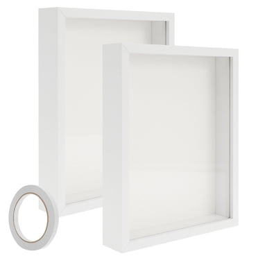 Carbonized Black Shadow Box Frame Real Glass Window Door with Hinge 8 x ...