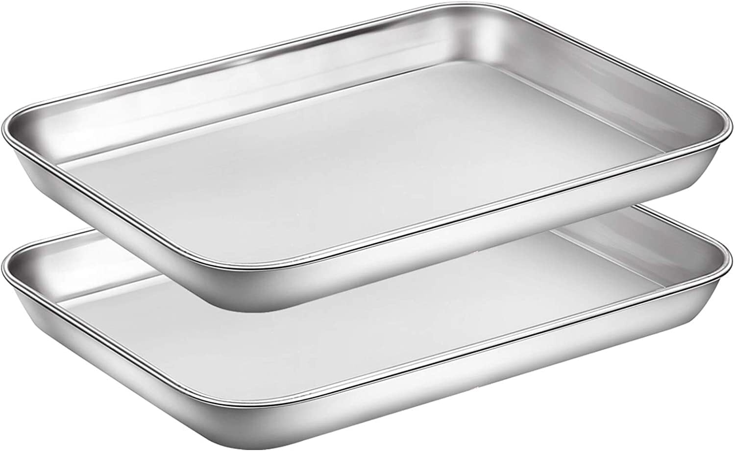 2 Pcs Sheet Pan Set Cookie Sheet Cooking Baking Sheet Toaster Oven Pans ...
