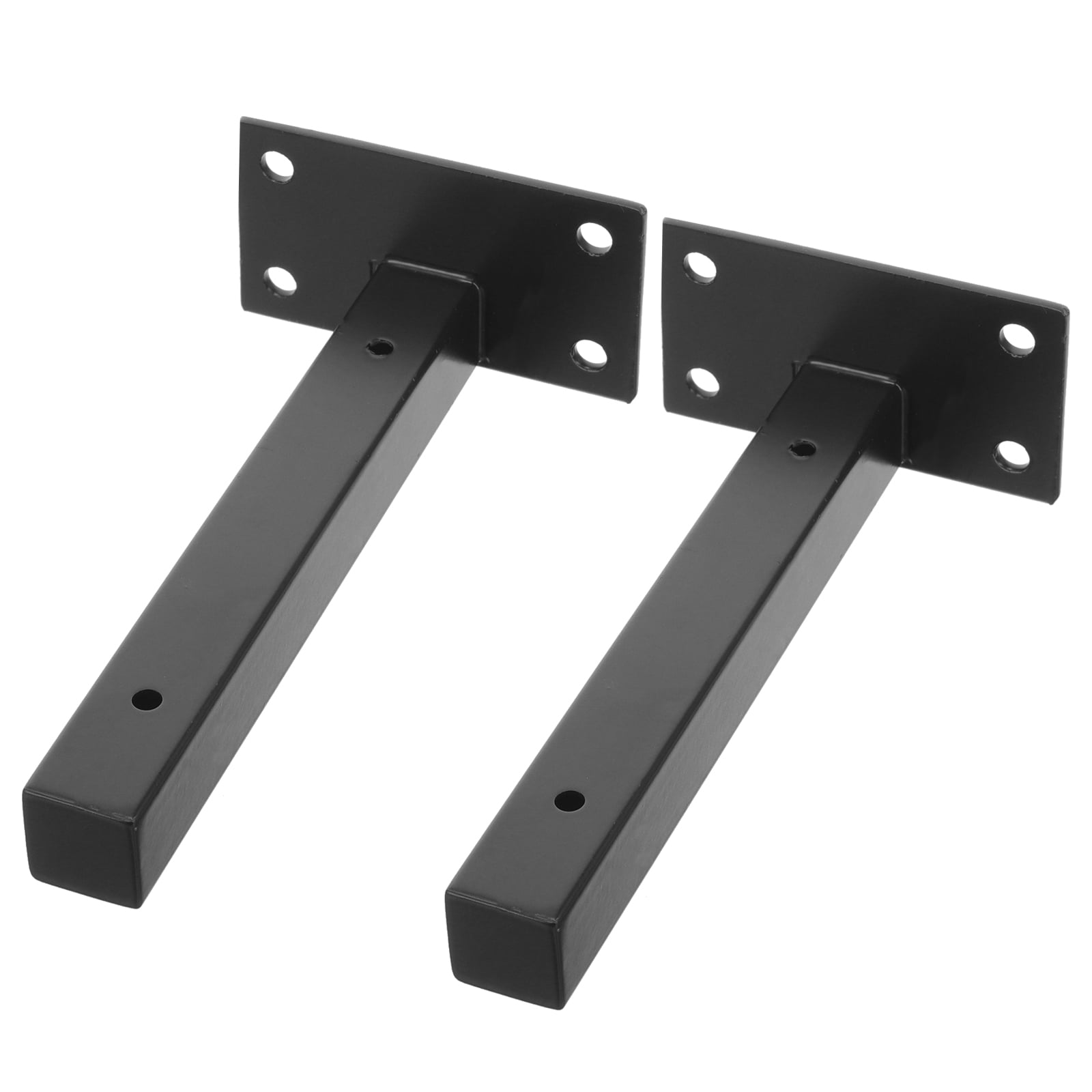 Black Floating Shelf Brackets for Storage Use Made from Stainless Steel ...