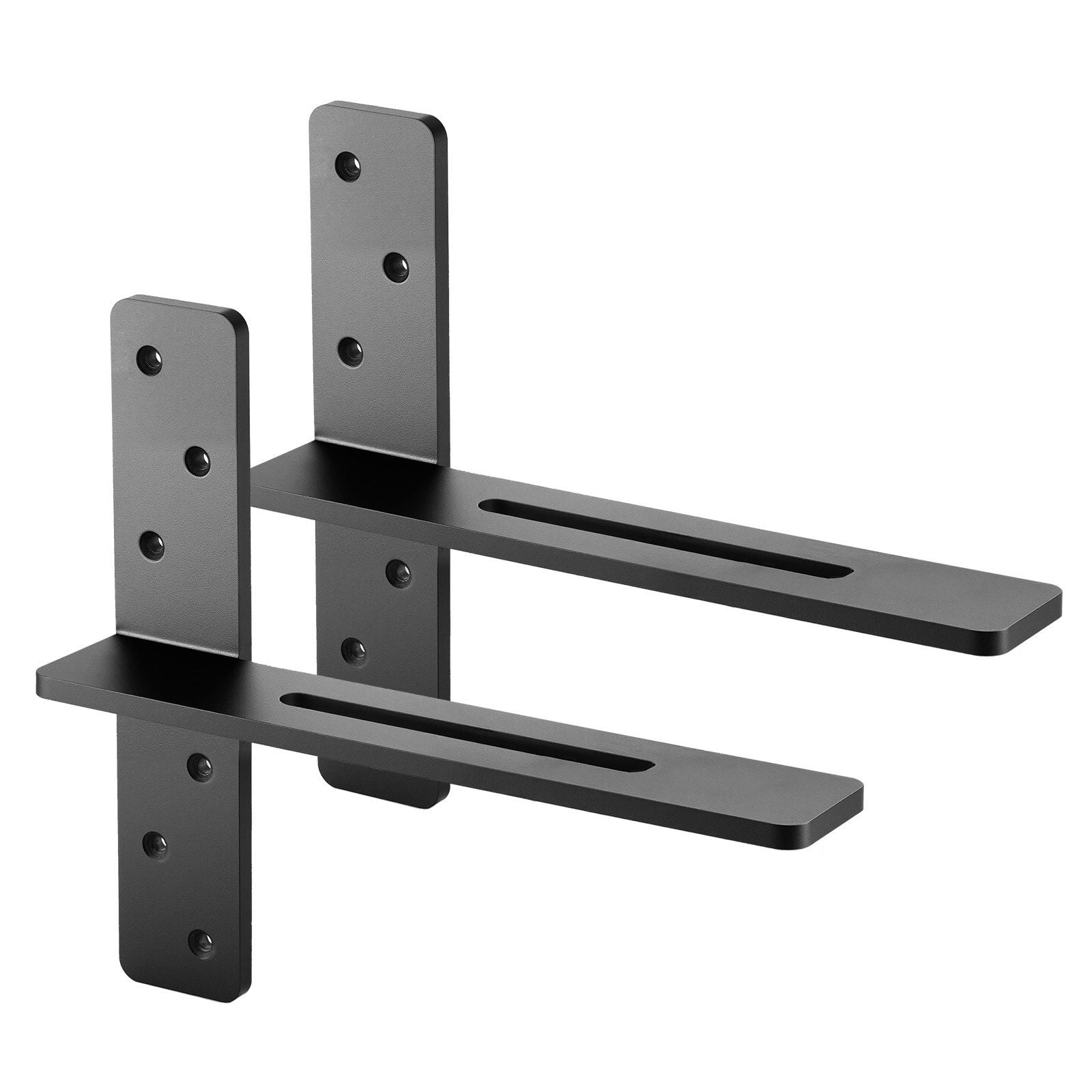 2 Pcs Shelf Brackets 14 inch / 355.6 mm Heavy Duty Floating Shelf ...