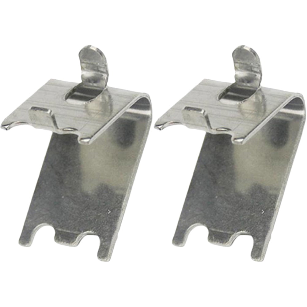 2 Pcs Stainless Steel Shelf Clips Metal Tier Brackets Freezer Fixing ...