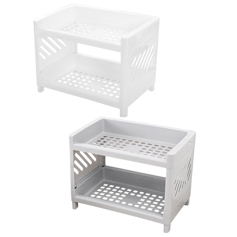NIAIZEK 2Pcs Kitchen Cabinet Shelf Plastic Storage Organizer for Pantry ...