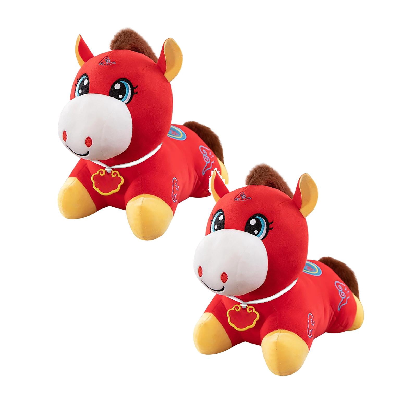 2 Pcs!! Shiogb 2026 Zodiac Mascot Plush Toy - Symbolizing Good Luck and ...