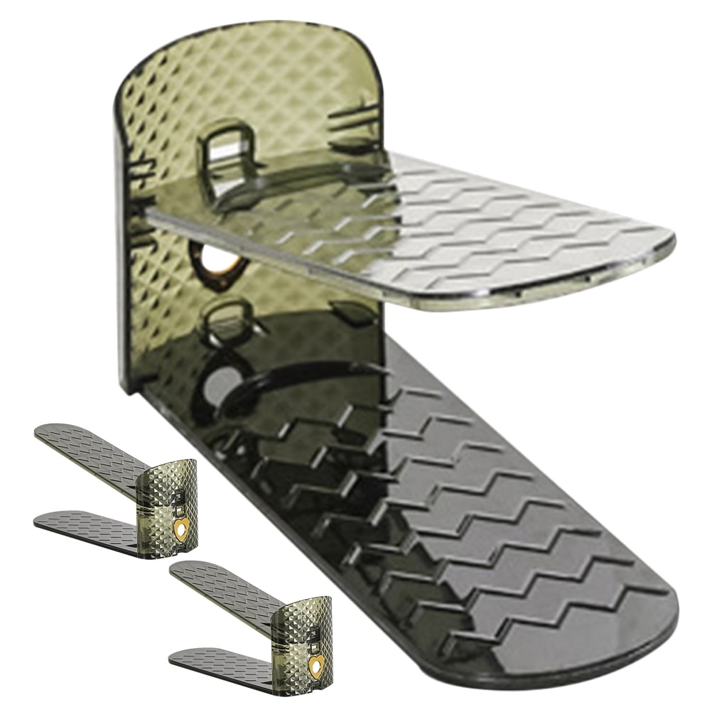 2 Pcs Shoe Shelf Shoes Rack Shelves Holder Adjustable Double Layer ...