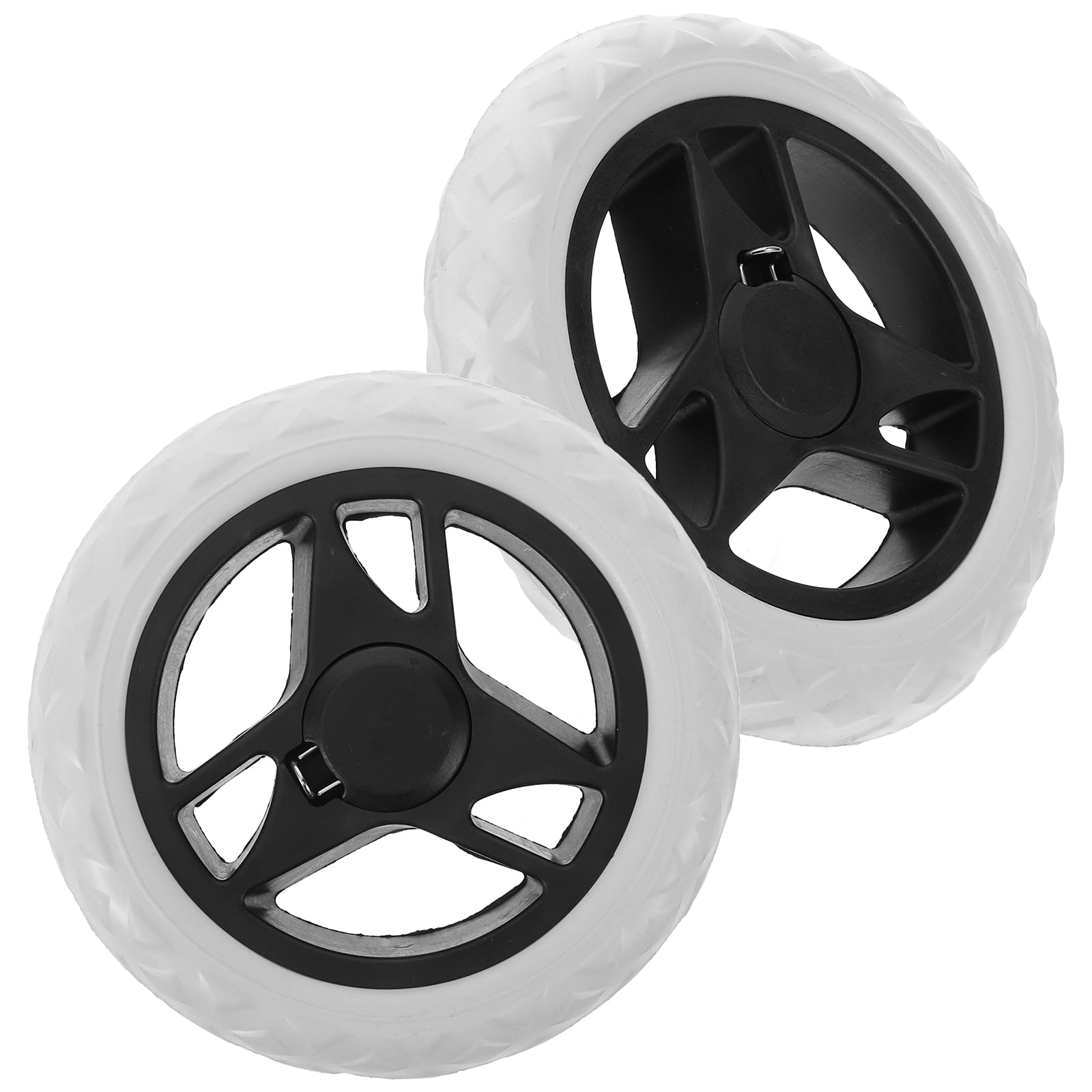 2 Pcs Shopping Cart Wheels Folding Cart Shopping Trolley Cart Wheels ...