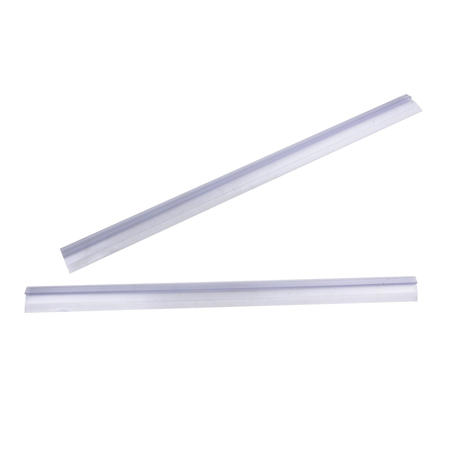 2 Pcs Shower Door Sealing Strip Transparent PVC Seal Gap Weatherstrip ...