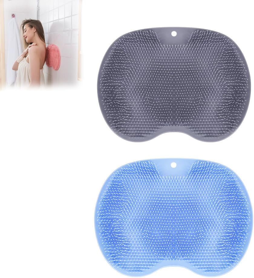 2 Pcs Shower Foot and Back Scrubber Massage Pad, Foot Scrubber for ...