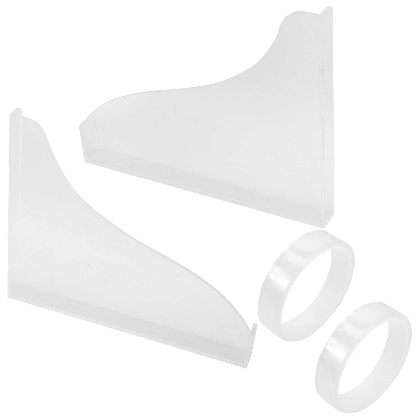 2 Pcs Shower Splash Guard Bath Tub Splashing Bathroom Bathtub Acrylic ...