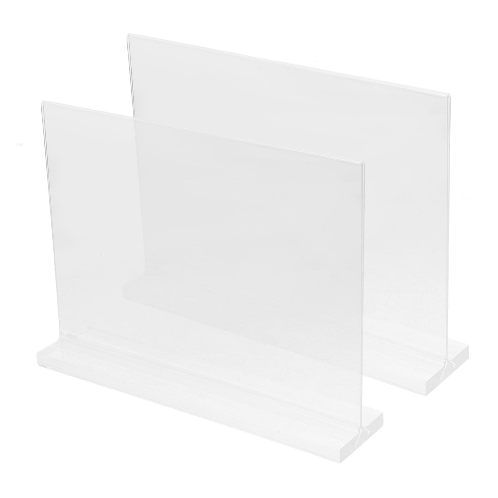 2 Pcs Sign Stand Acrylic Display Stand Table Menu Display Holder Clear ...