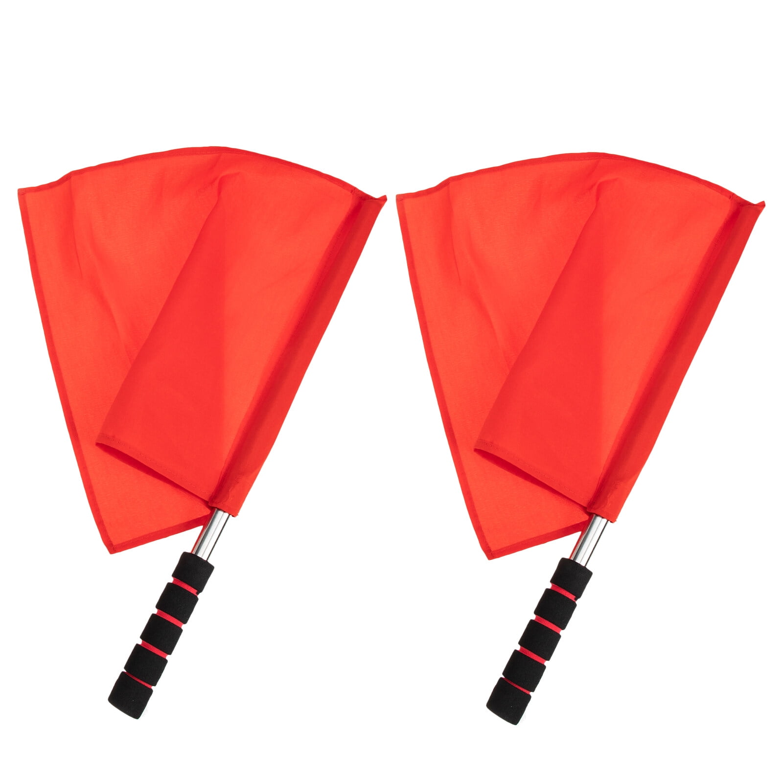 2 Pcs Signal Flag Waving Flags for Racing Match Referee Football Red The Girls Volleyball ...