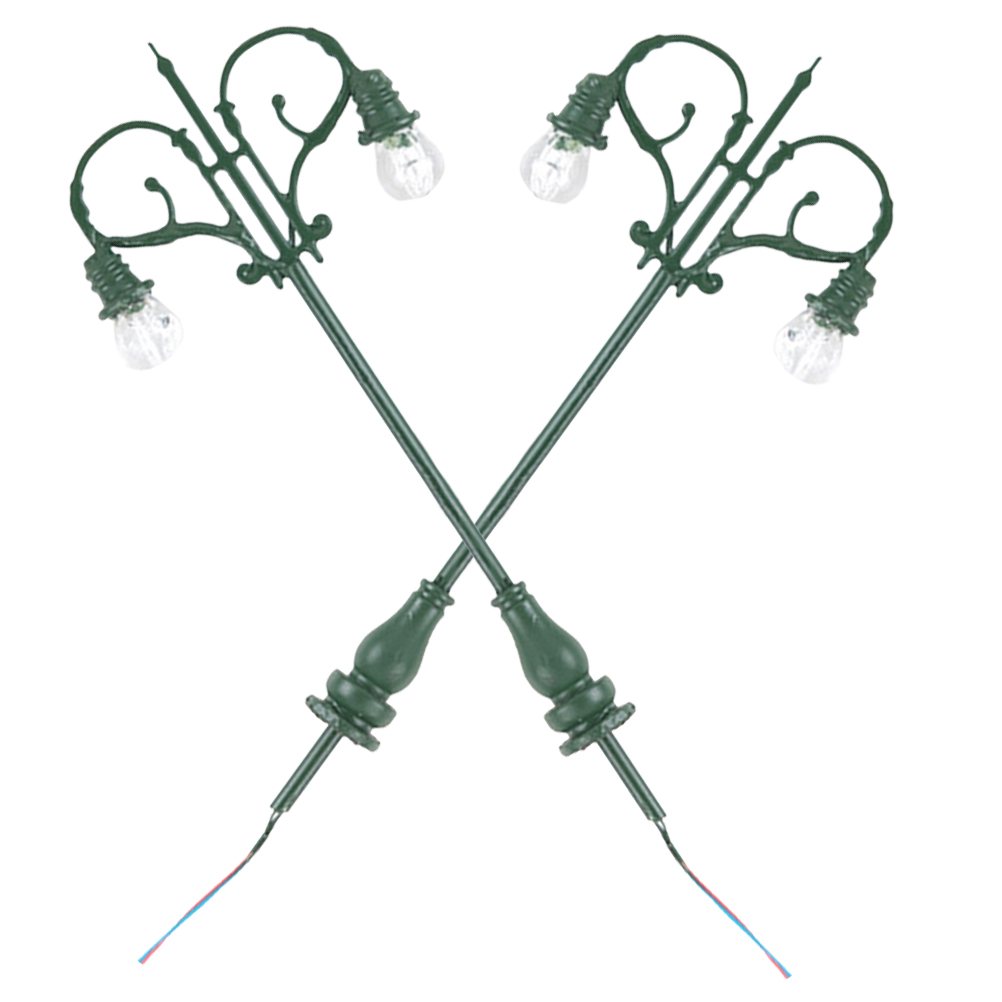 2 Pcs Signals Landscape Garden Mini Path Decor Sand Table Railroad ...