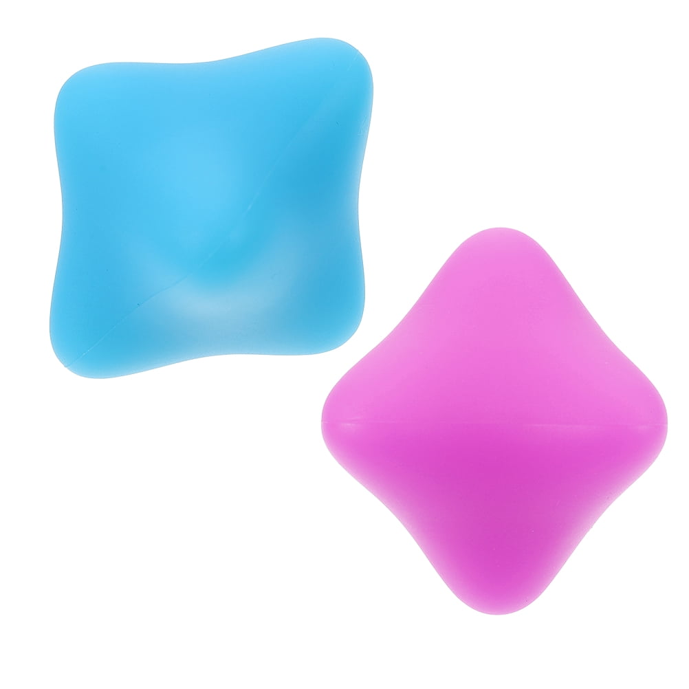 2 Pcs Silicone Acupressure Hexagonal Massage Ball Grip Hand-stress ...