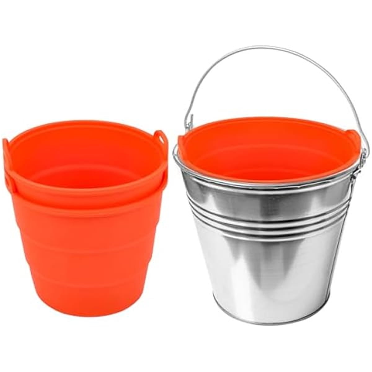 2 Pcs Silicone Barrel Liners,Bucket Liner for Drip Tray Liner for ...