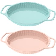 Two 9 inch Heavyweight Steel Pie Pans, Non-Stick, Even Heating for ...
