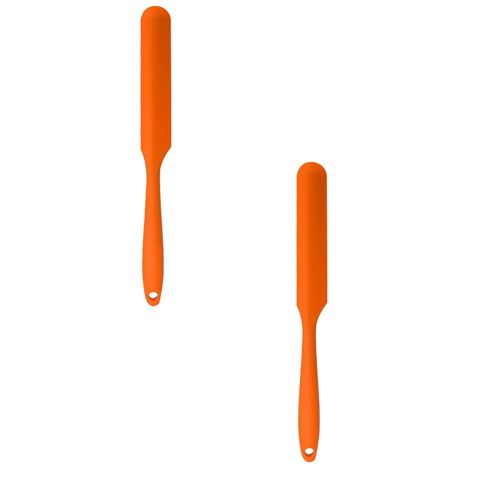 2 Pcs Silicone Jar Spatula Small Silicone Spatulas Mini Silicon Scraper ...