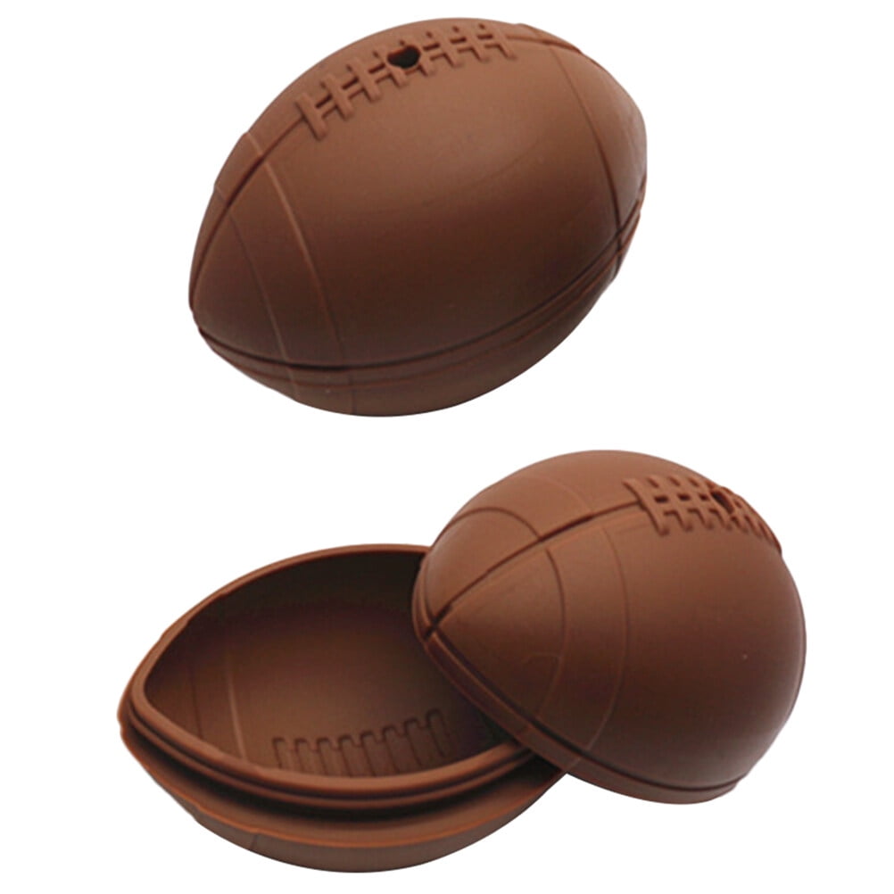 2 Pcs Silicone Molds Rugby Mold Ice Shape Football Cake Pan Chocolate ...