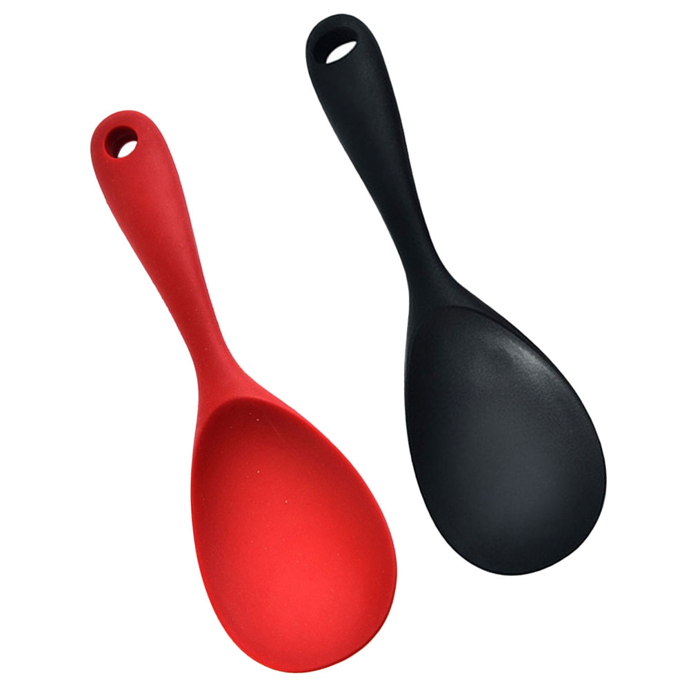 FENGGUIQU HeatResistant Silicone Rice Cooker Spoon Ergonomic 2Pcs ...