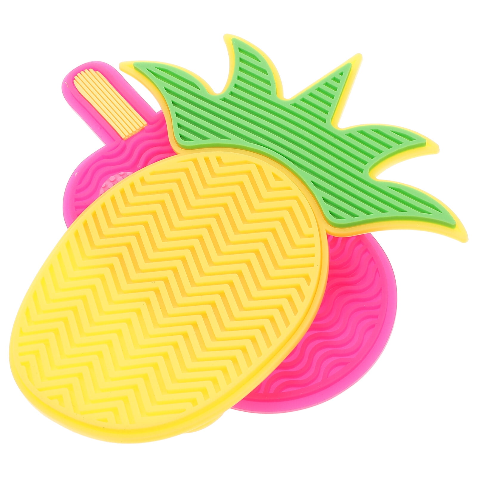 2 Pcs Silicone Scrub Pad Door Mats Indoor Cleaning Products Bottle ...