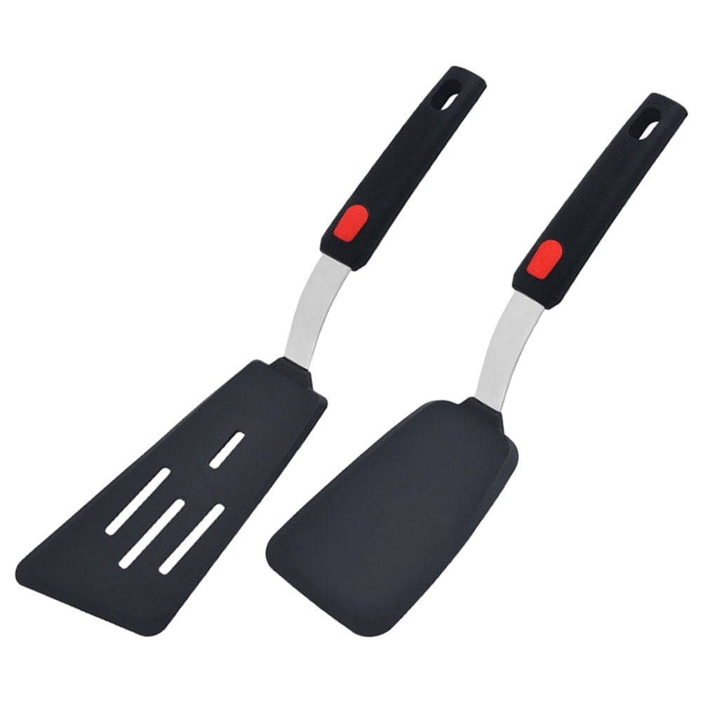 2 Pcs Silicone Spatula Tool Non Stick Spatula Spatulas Heat Resistant ...