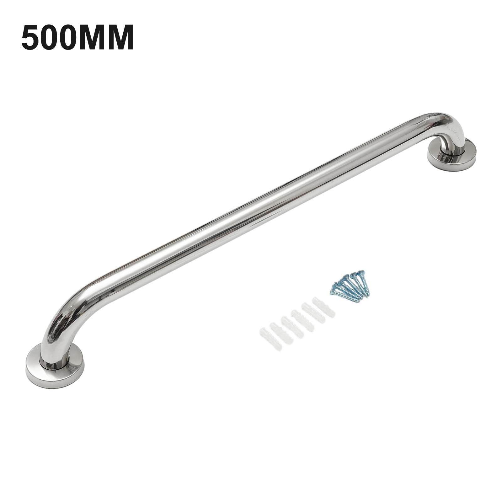 2 Pcs Silver 19.69inch Shower Grab Bar Grip Bathroom Aid, Stainless ...