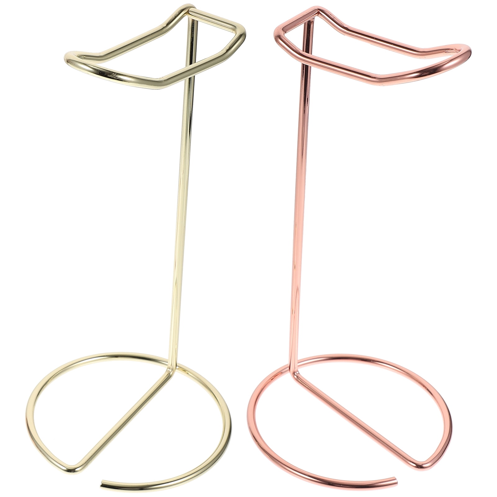 2 Pcs Simple Metal Headset Desktop Storage Bracket Speaker Mount Holder ...