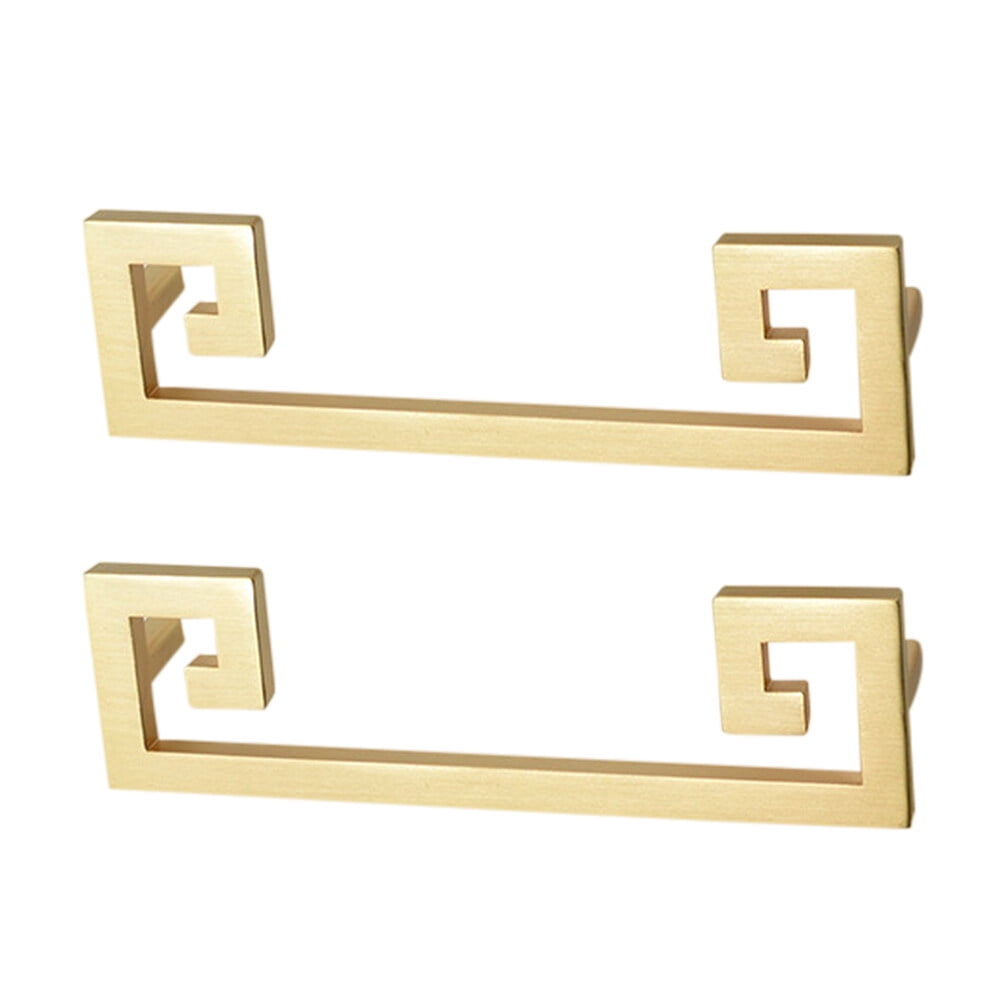 2 Pcs Simple Wardrobe Handles Grab Bars for Cabinet Push Drawer Pulls ...