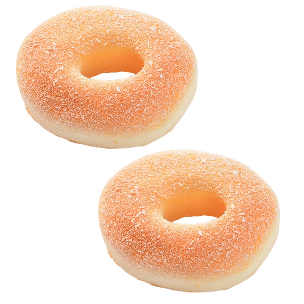 2 Pcs Simulated Bread Doughnut Kids Toy Supple Model Donut Toys ...