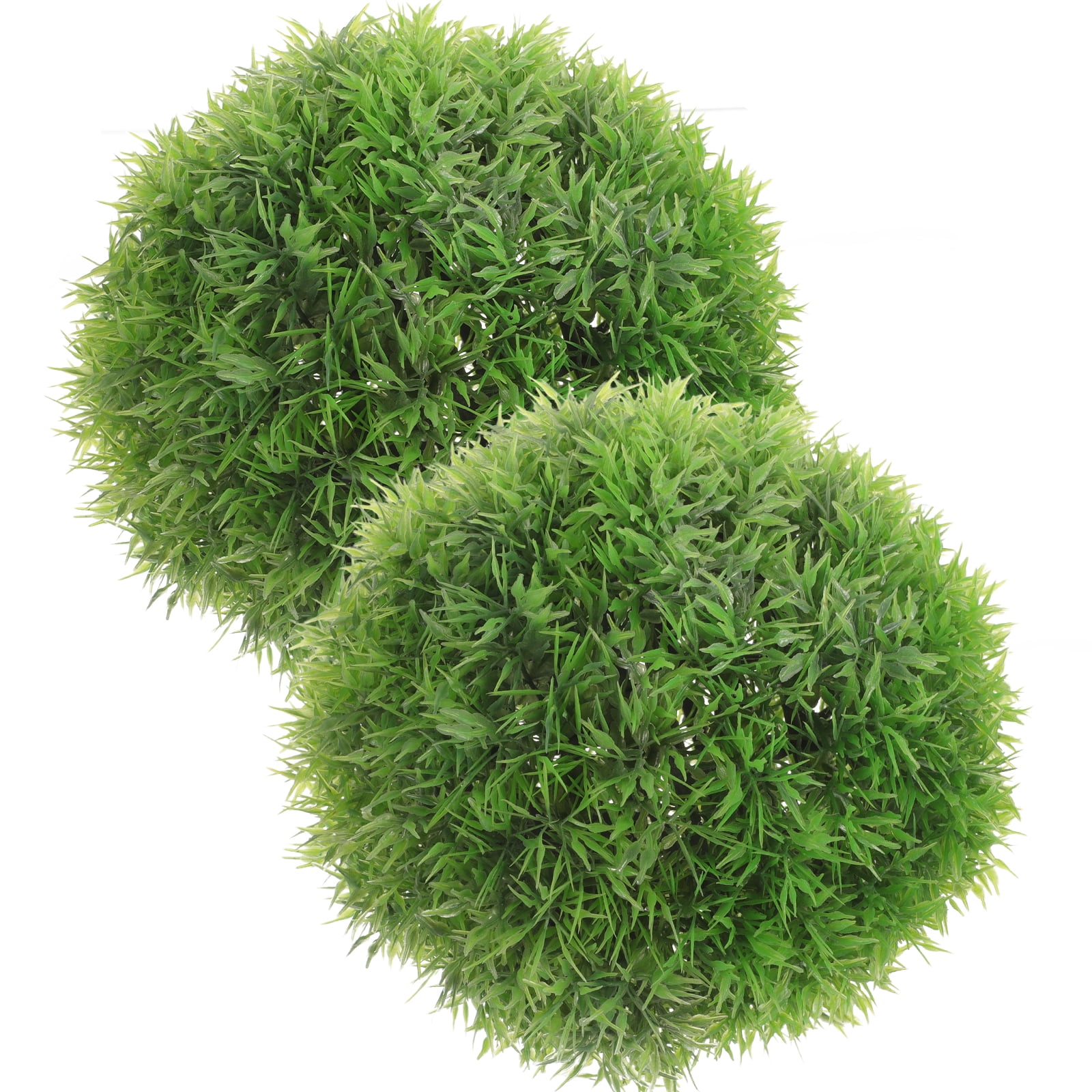 2 Pcs Simulated Plant Topiary Balls Artificial Grass Dome Bowl Filler ...