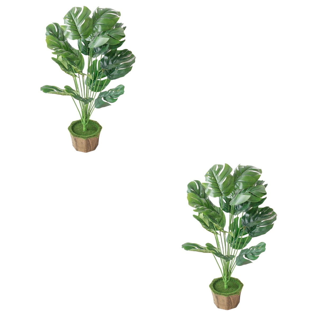 2 Pcs Simulated Plant Turtle Leaves Faux Greenery Stems Artificial ...