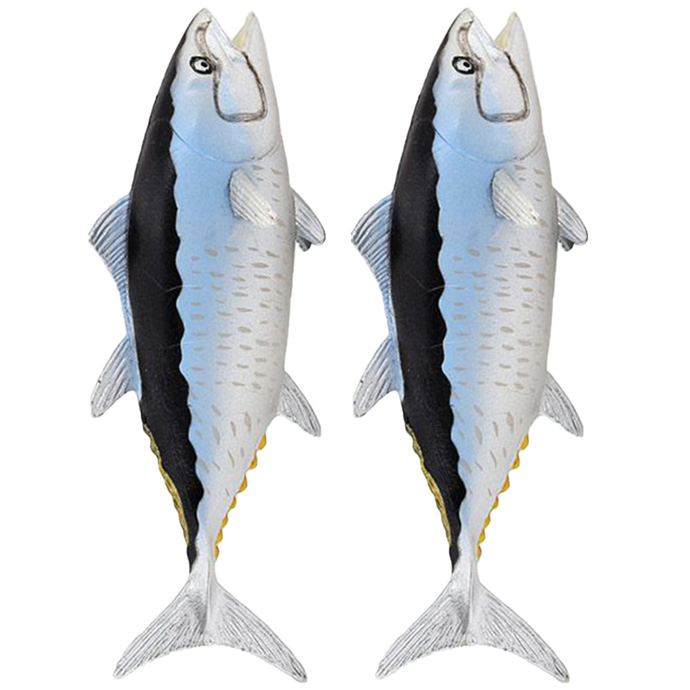 2 Pcs Simulated Tuna Toy Realistic Fish Craft Kids Bedroom Kids Gifts ...