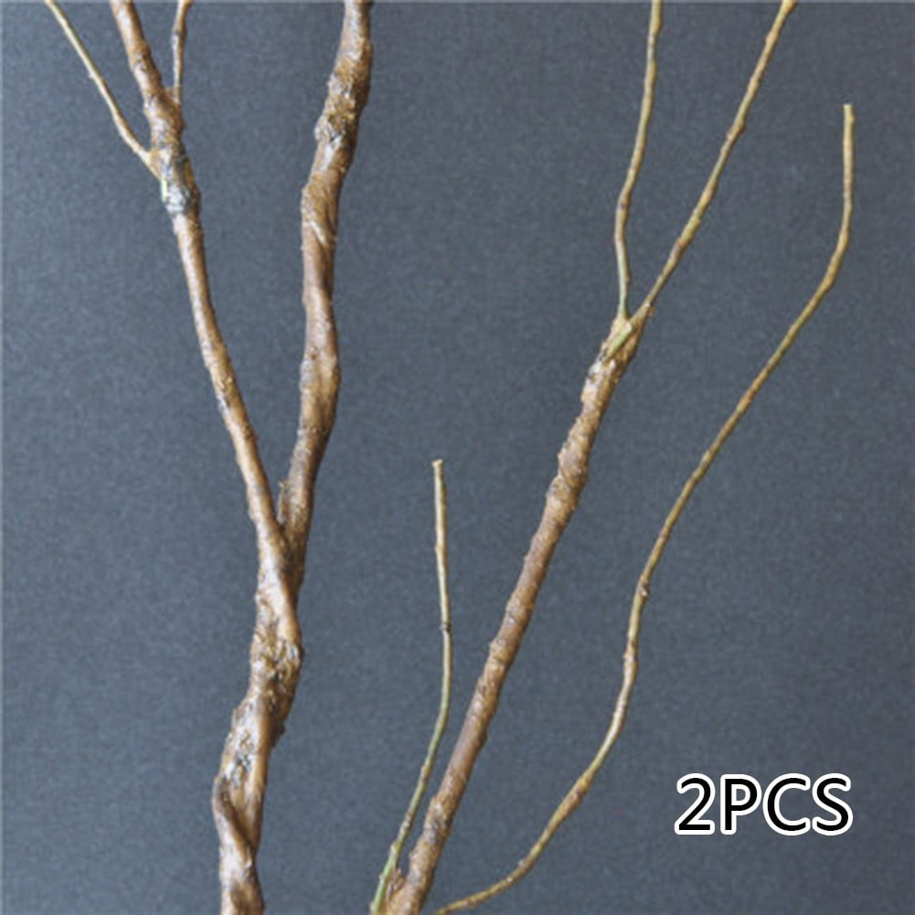 2 Pcs Simulation Dried Branch Artificial Plant Plastic Artificial Plant ...