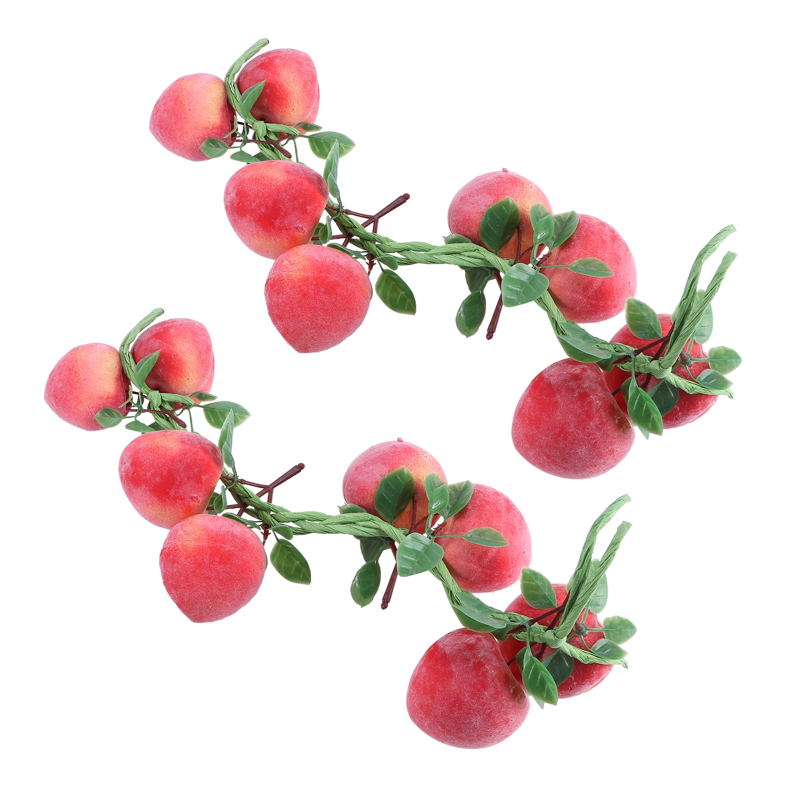 2 Pcs Simulation Peach Hanging String Lifelike Design - Walmart.com