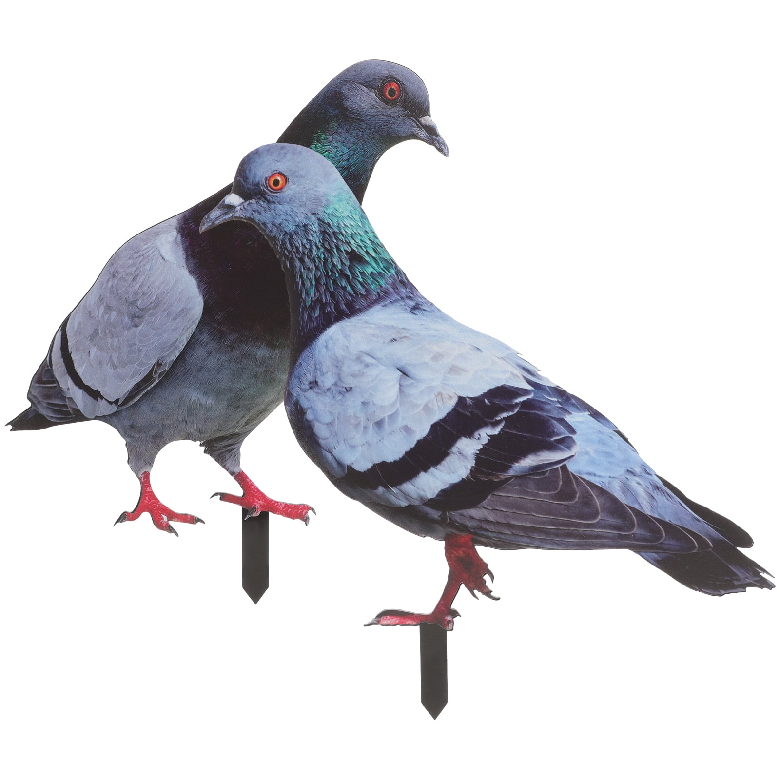 2Pcs Lifelike Pigeon Garden Stakes Decorative Ground Inserts Acrylic ...
