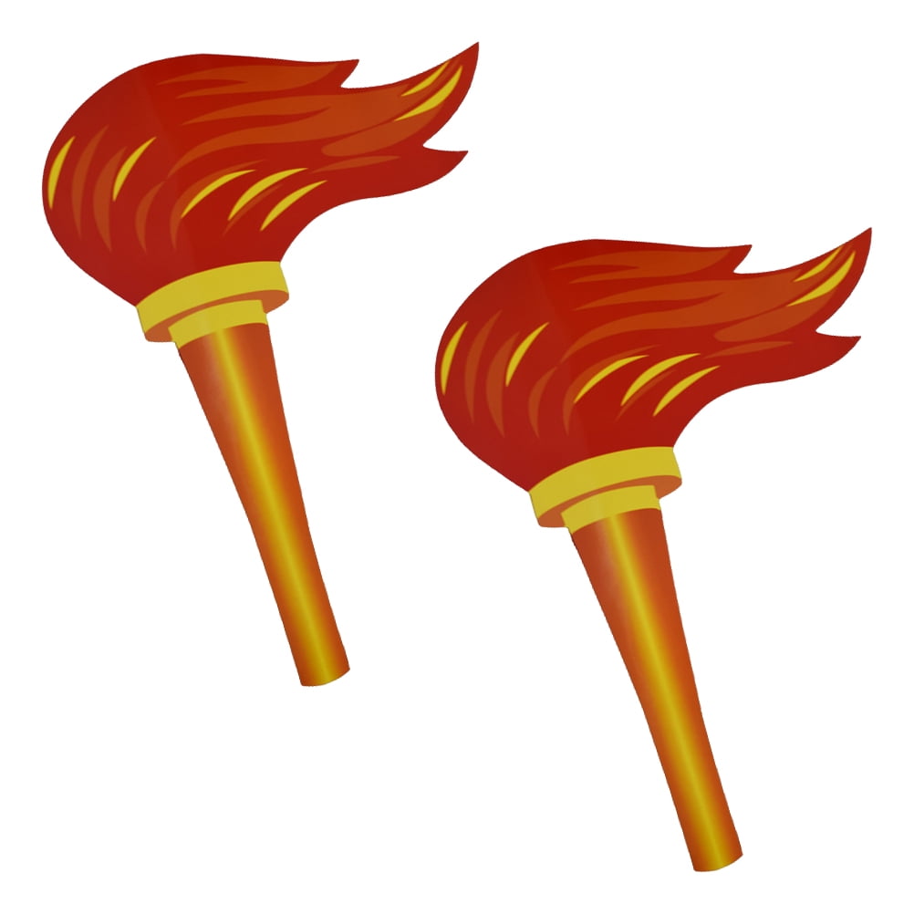2 Pcs Simulation Torch Decor Sports Competition Torch Child Playsets ...