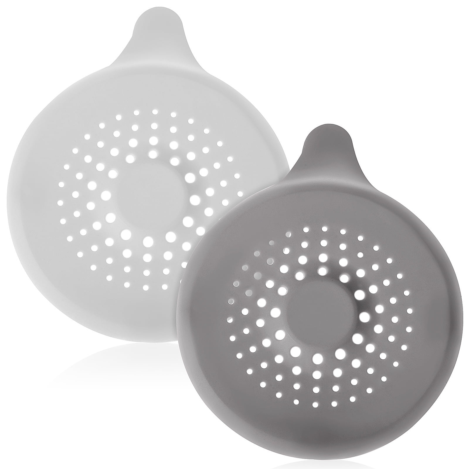 2 Pcs Sink Anti Clogging Filter Pad Silicone Floor Drain Cover Tub