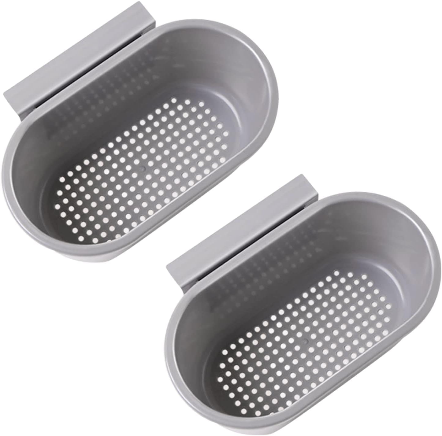 2 Pcs Sink Drain Strainer Baskets, Hanging Sink Corner Colander ...