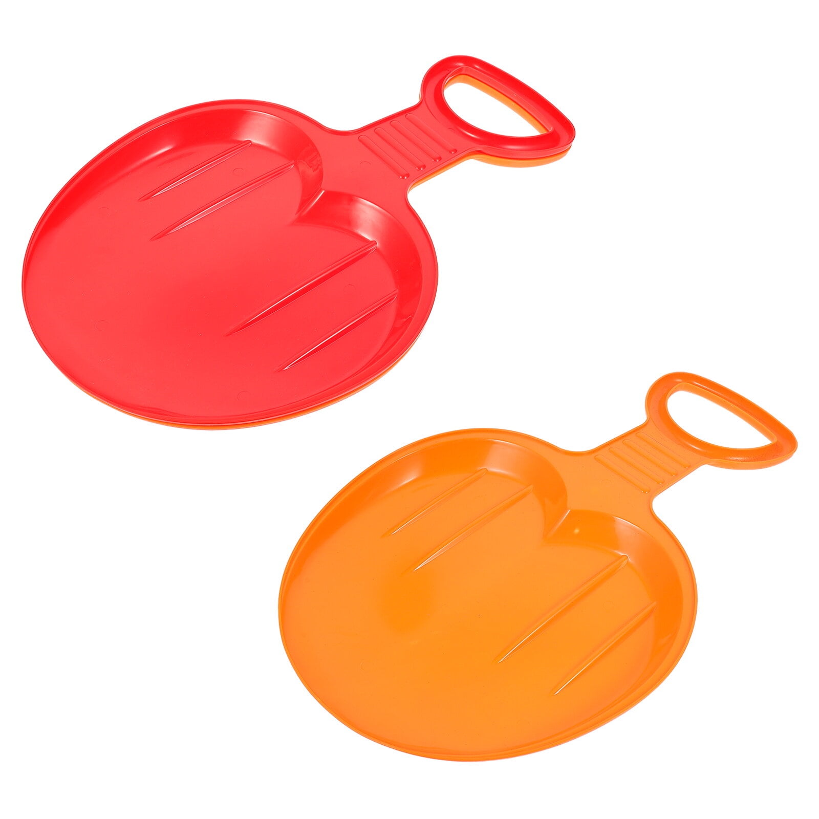KALLORY 2Pack Sledding Board Plastic Assorted Color Snow Activities ...