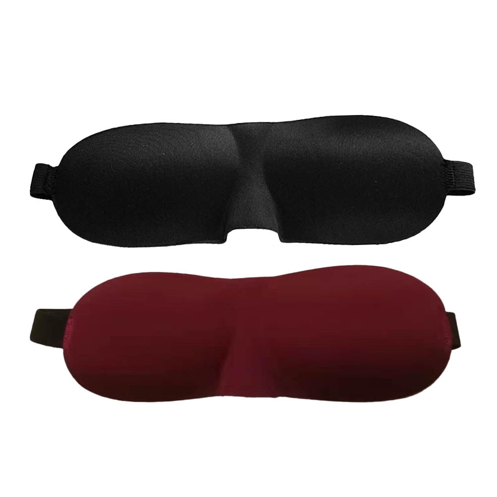2 Pcs Sleep Mask Lightweight Comfortable Super Adjustable 3D Contoured ...