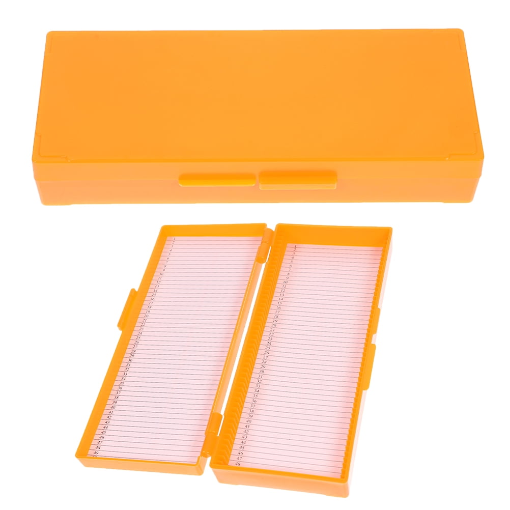 2 Pcs Slides Microscope Slide Tray Microscope Slide Storage Microscope ...