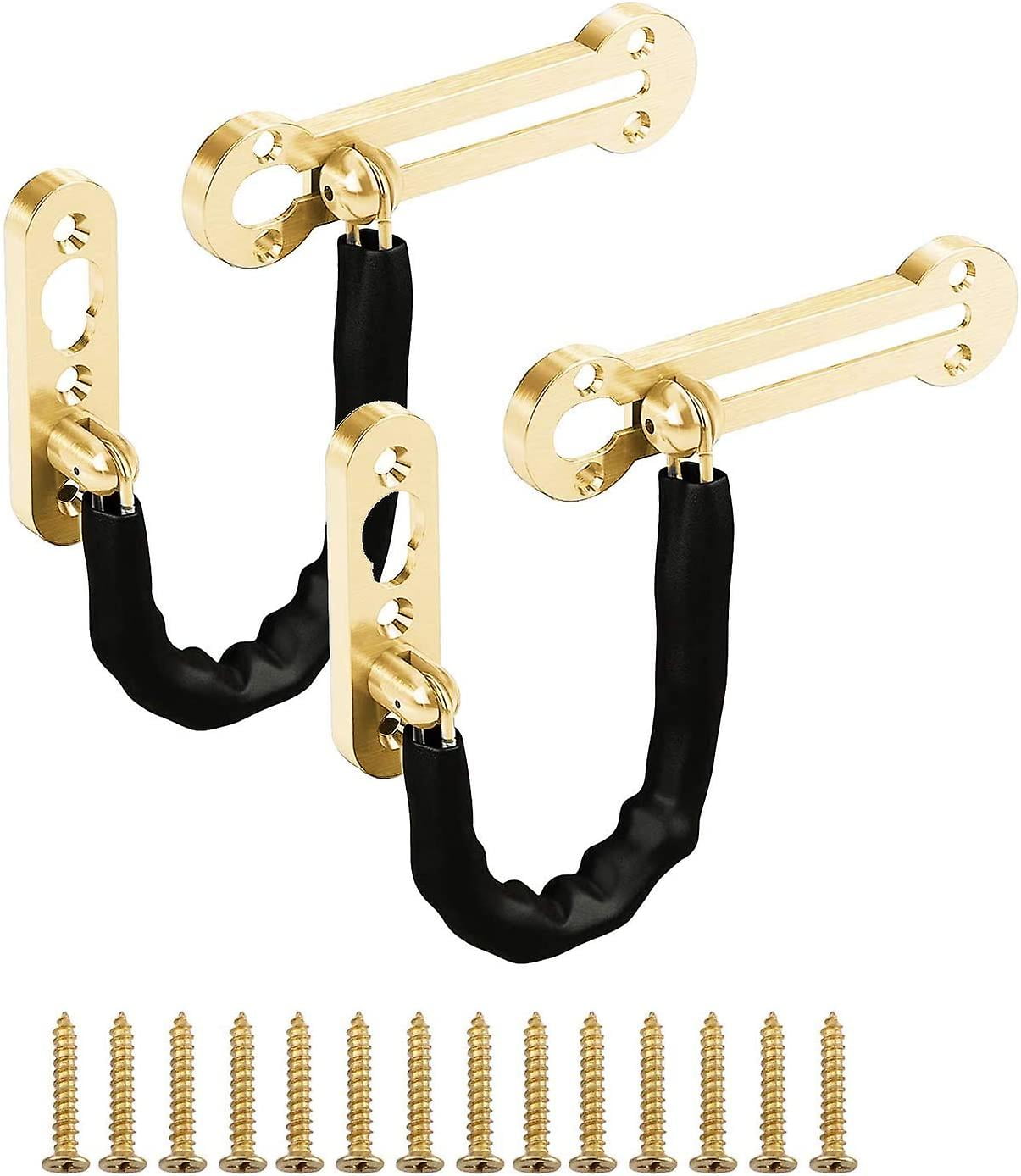 2 Pcs Sliding Chain Security Lock, Bolt Latch Anti-theft Door ...