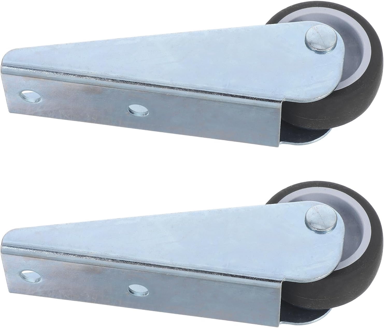 2 Pcs Sliding Door Bottom Wheels with Rubber Caster and Upgraded Load ...