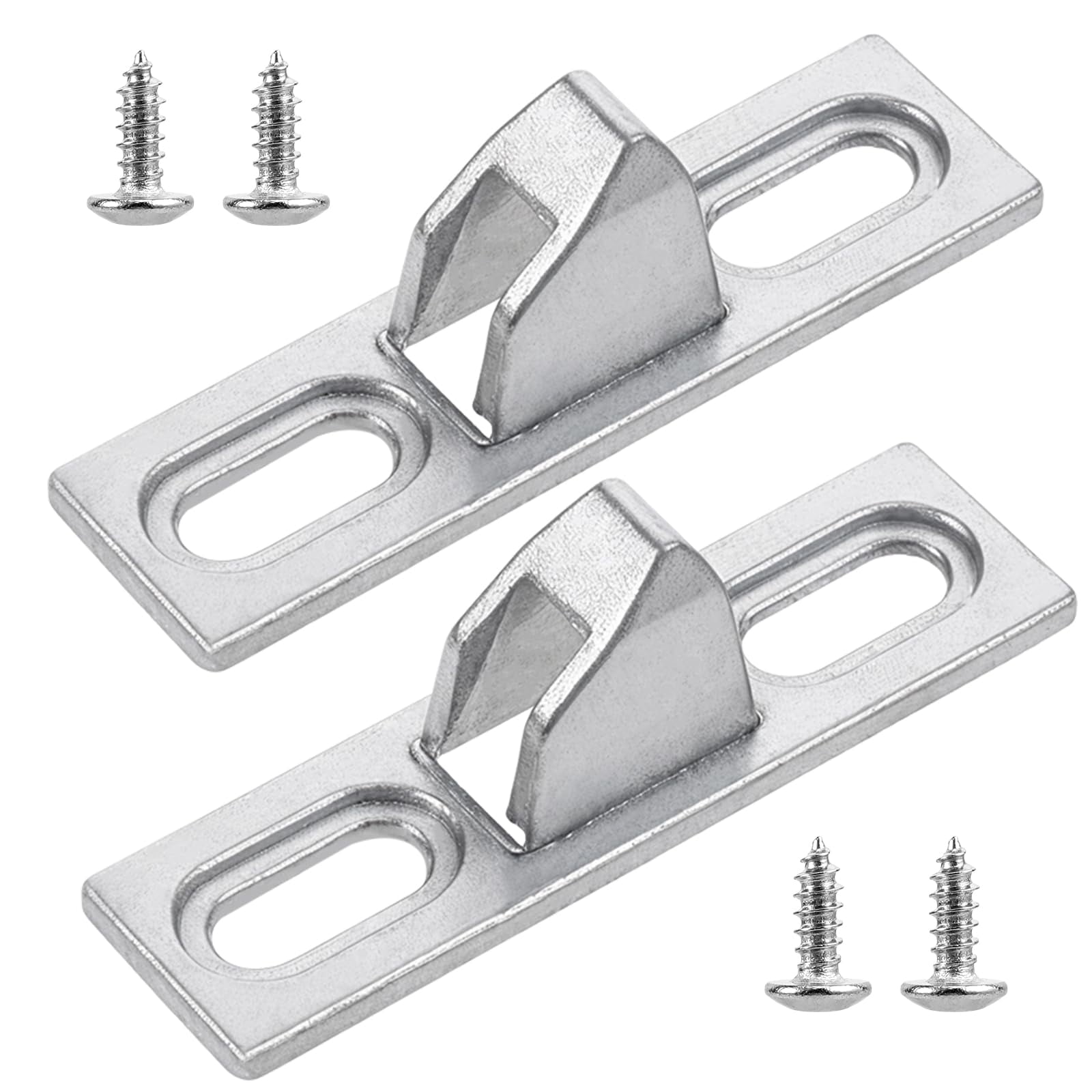 2 Pcs Sliding Door Keeper Sliding Glass Lock Retainer with mounting ...