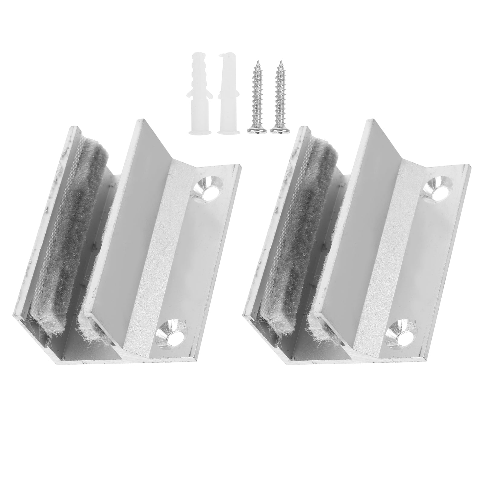 2 Pcs Sliding Door Pvc Track Small Guide - Walmart.com