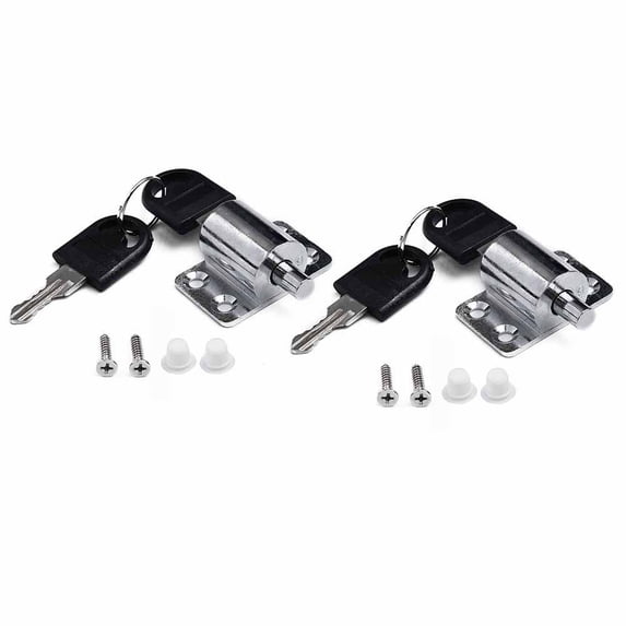 2 Pcs Sliding Patio Door Catches Set Casement Bolt Security Lock with 2 ...